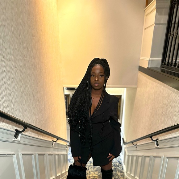 Dresses | Bae Chain Detailed Backless Blazer Dress | Poshmark